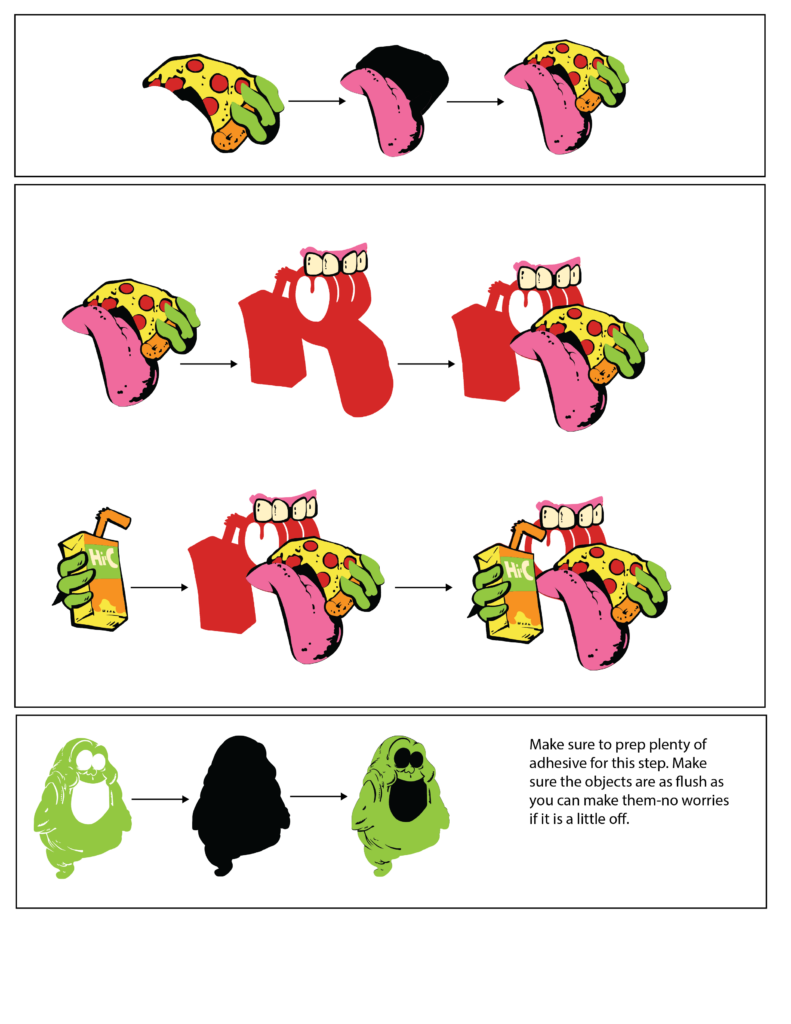 Slimer-How to craft instructions - ADHD Sketcher